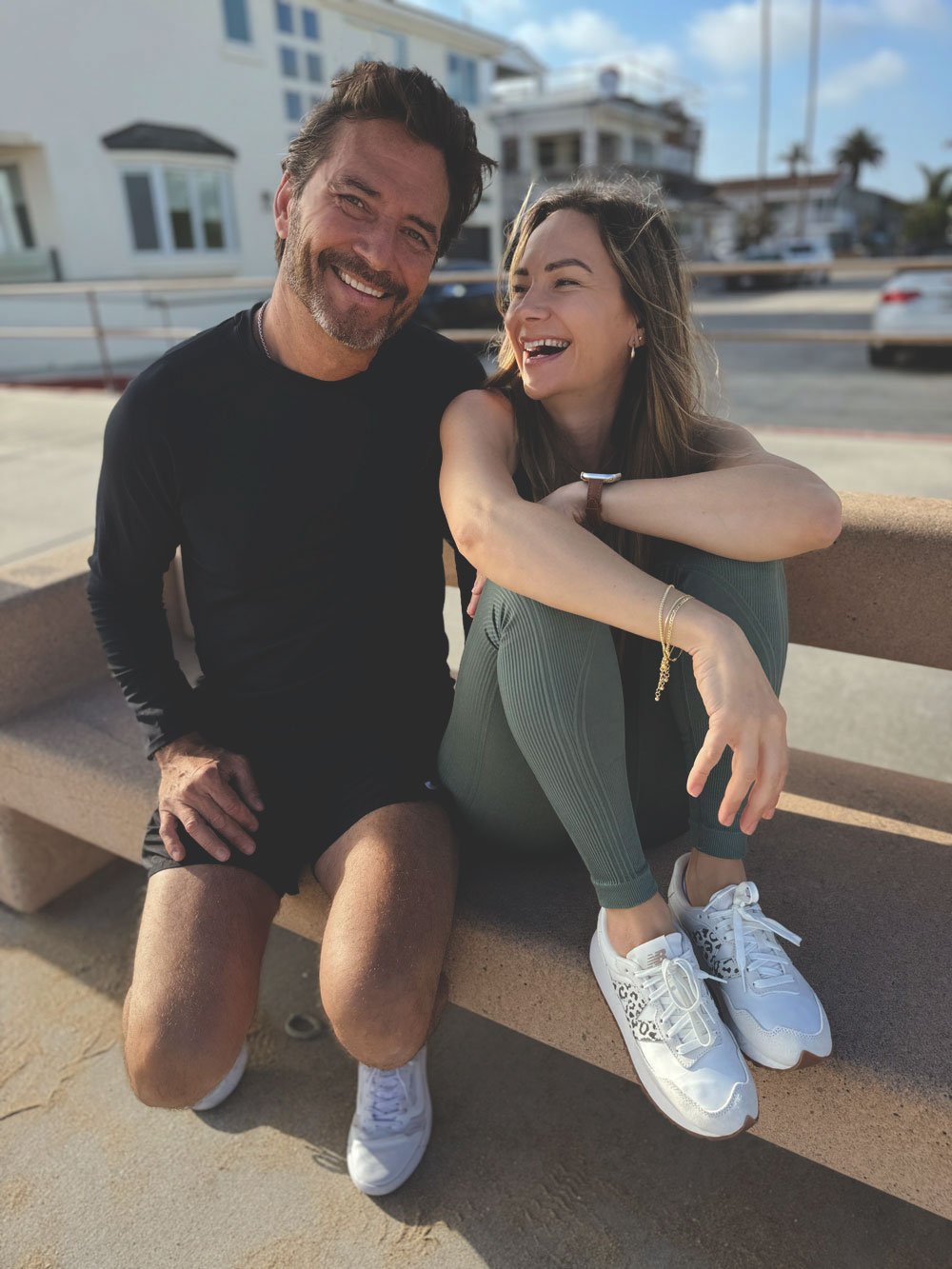 Coordinating Aesthetic Couple's Workout Gym Outfits - Fashionably Paired
